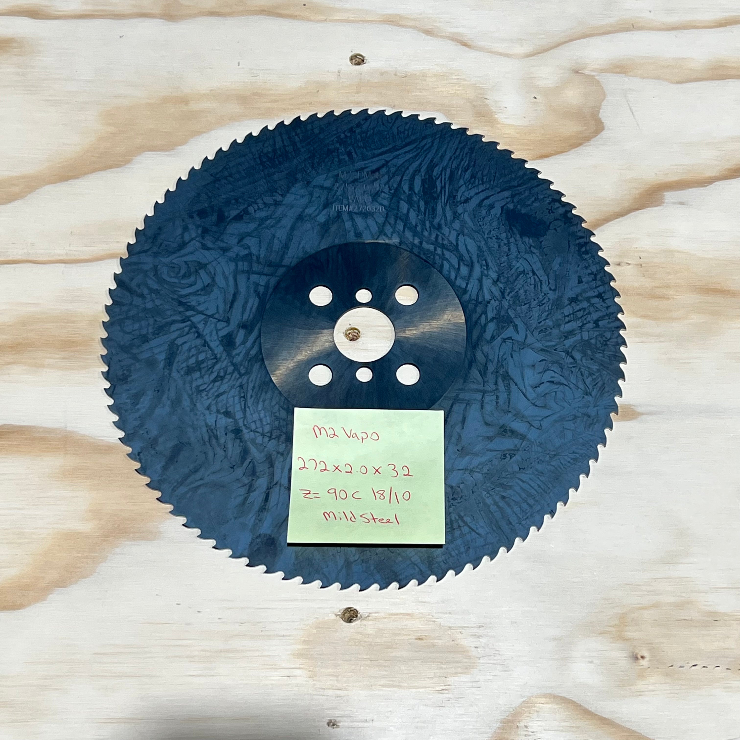 272 x 2.0 x 32 M2 VAPO 90 C HSS Cold Saw Blade | Clearance – Cold Saw Shop