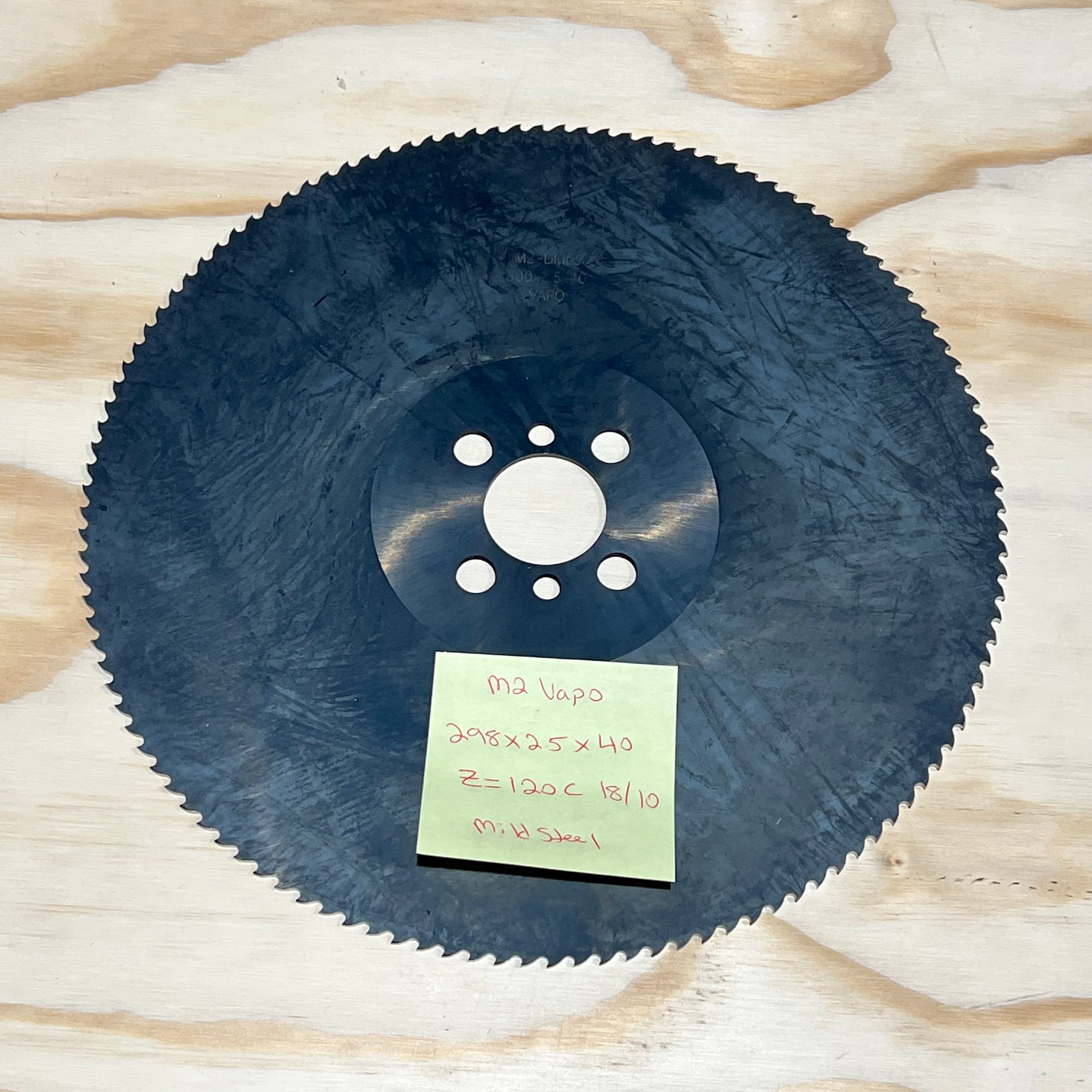 298 x 2.5 x 40 M2 VAPO 120 C HSS Cold Saw Blade | Clearance – Cold Saw Shop